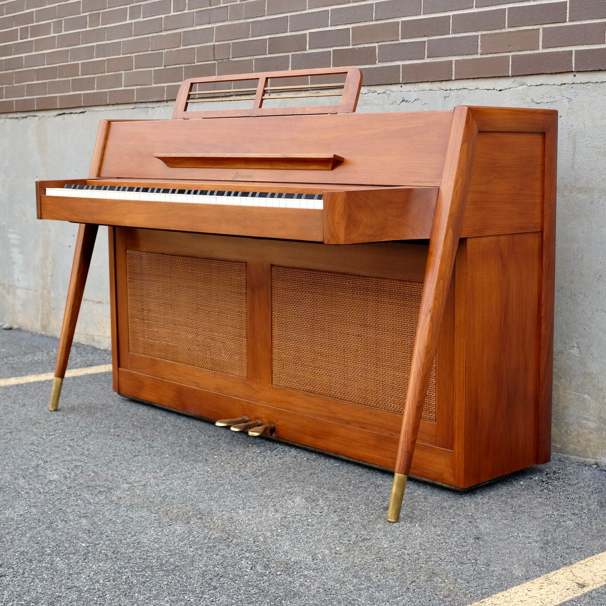 Mid Century Modern Vintage Baldwin "Acrosonic Scandinavian" Spinet ...