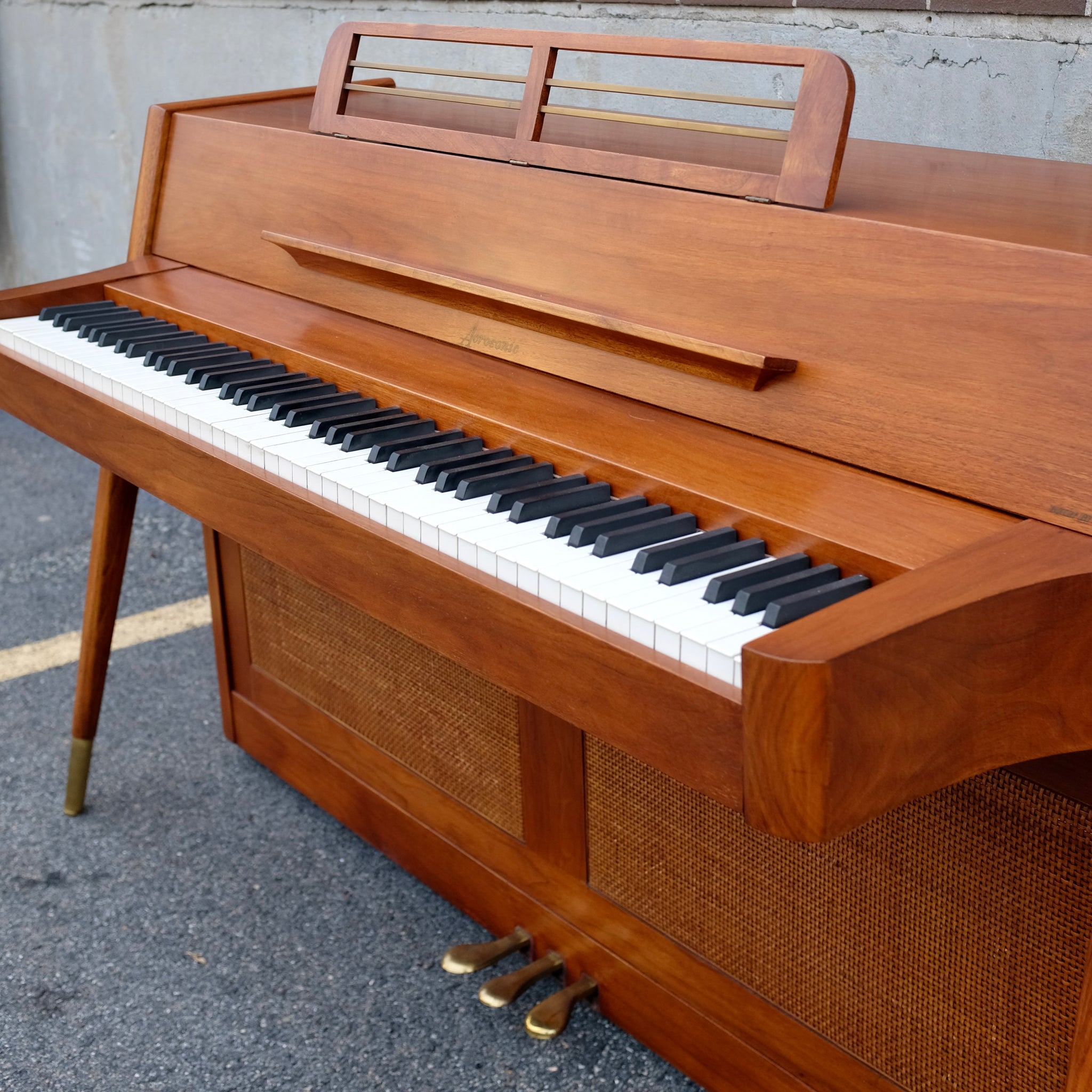 Mid Century Modern Vintage Baldwin "Acrosonic Scandinavian" Spinet ...