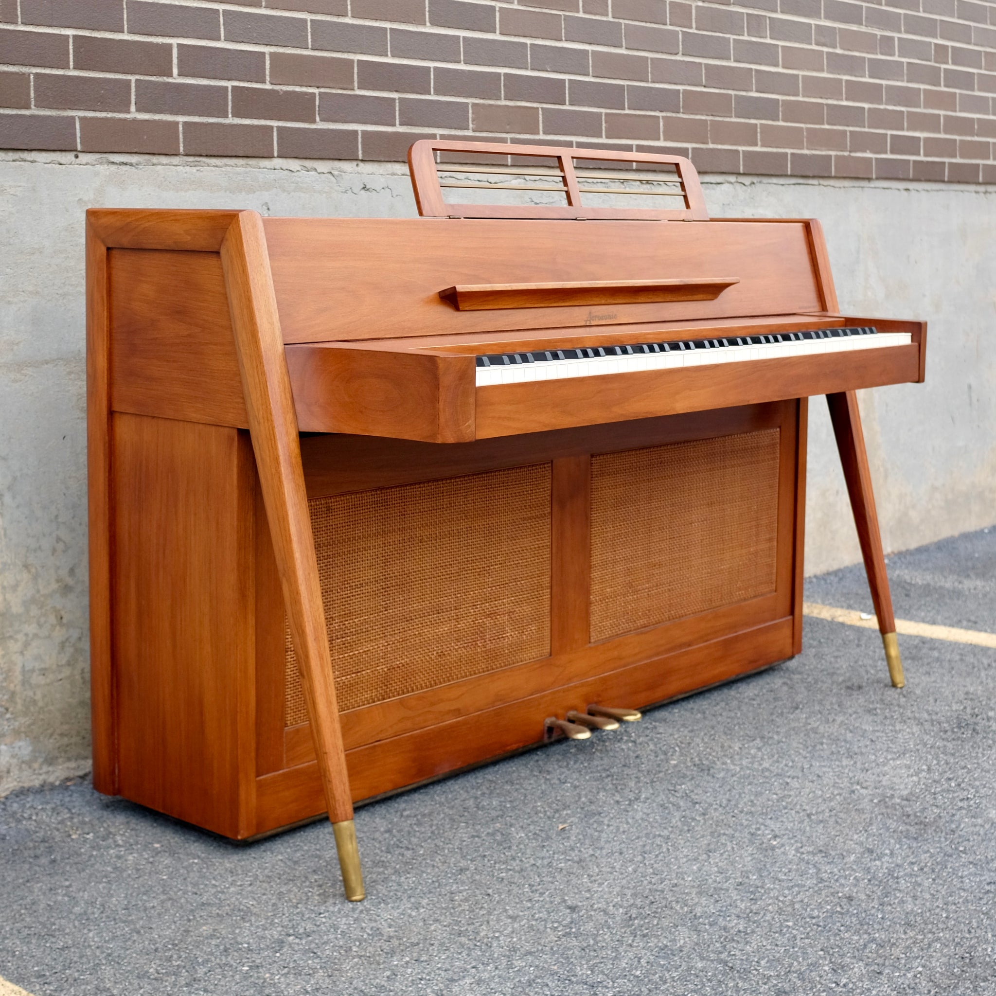 Mid Century Modern Vintage Baldwin "Acrosonic Scandinavian" Spinet ...
