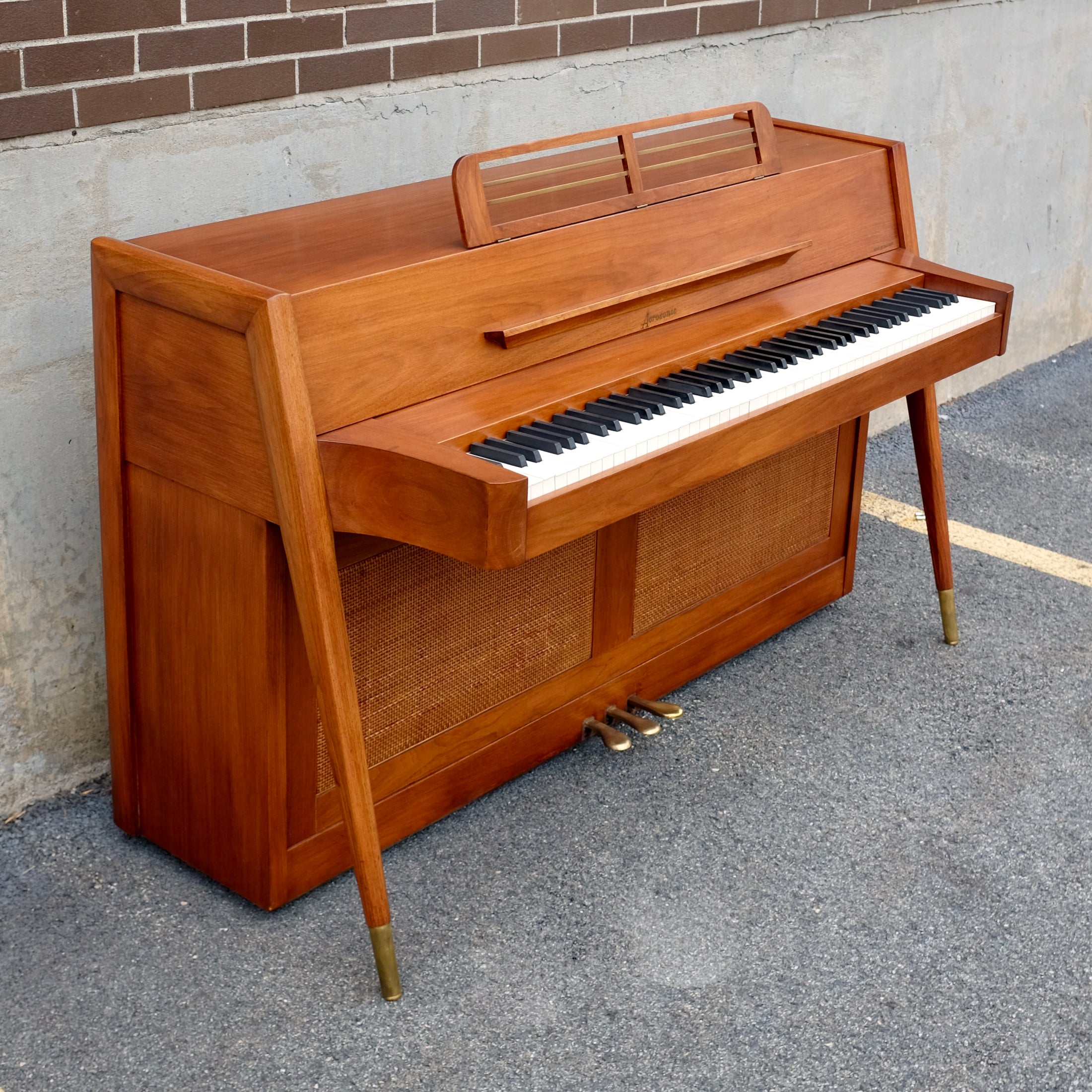 Mid Century Modern Vintage Baldwin "Acrosonic Scandinavian" Spinet ...