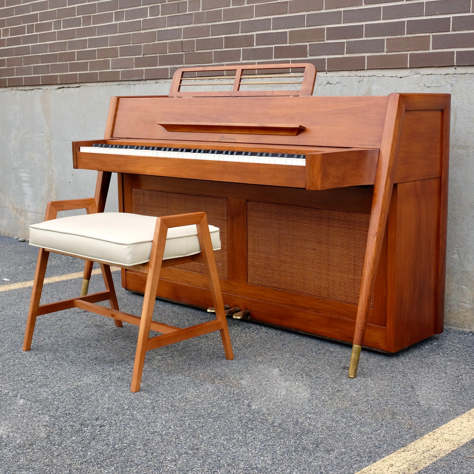 Mid Century Modern Vintage Baldwin "Acrosonic Scandinavian" Spinet ...