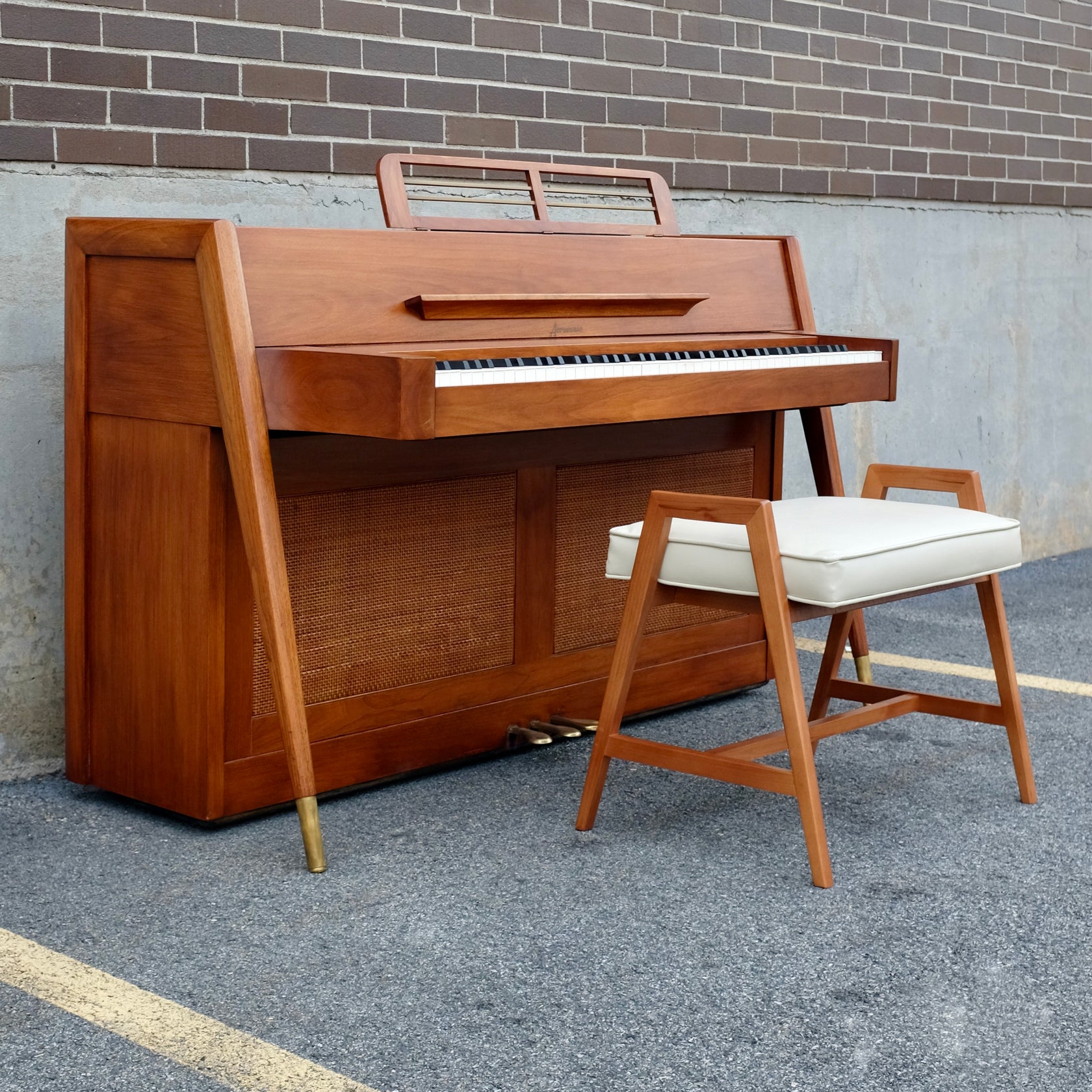 Mid Century Modern Vintage Baldwin "Acrosonic Scandinavian" Spinet ...