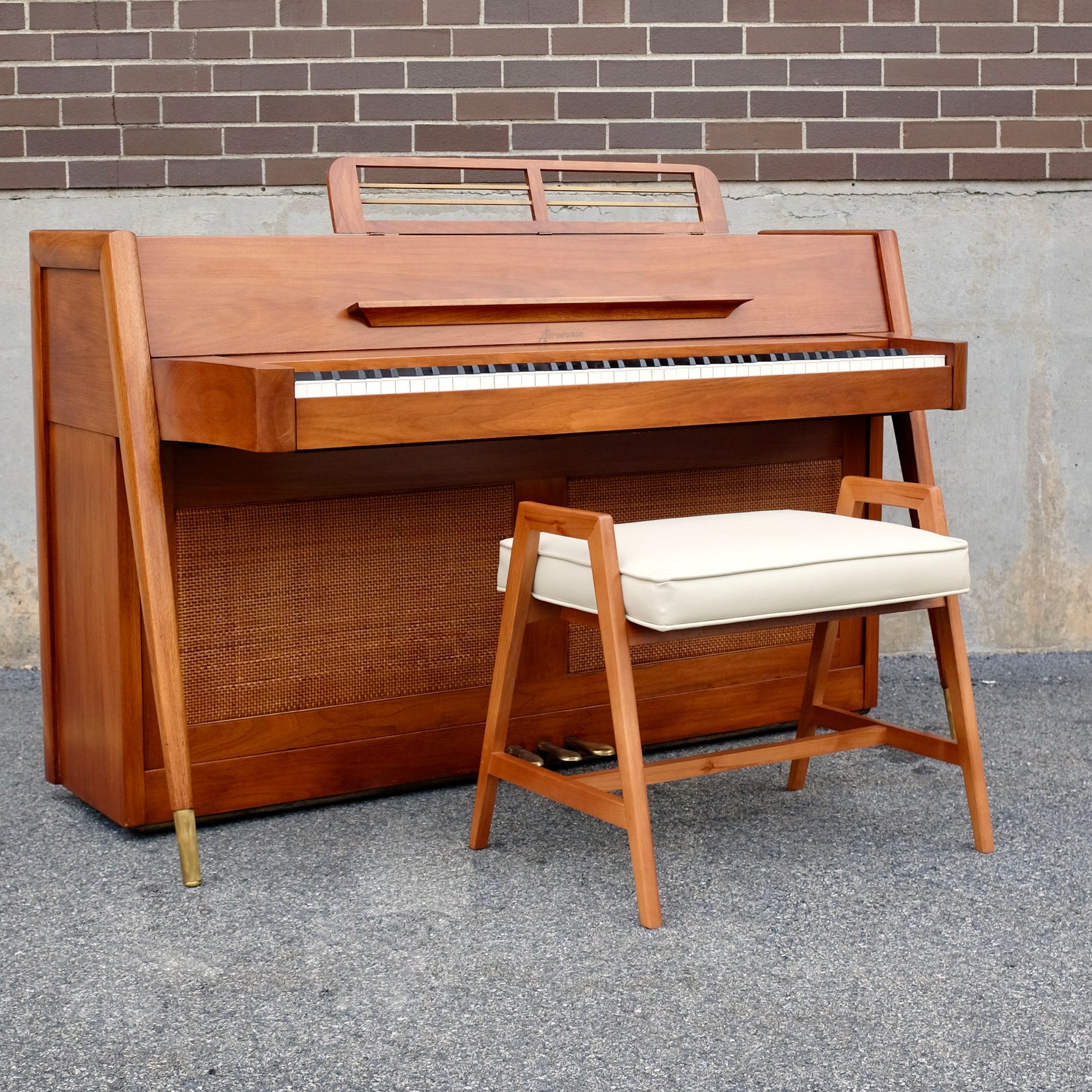 Mid Century Modern Vintage Baldwin "Acrosonic Scandinavian" Spinet ...