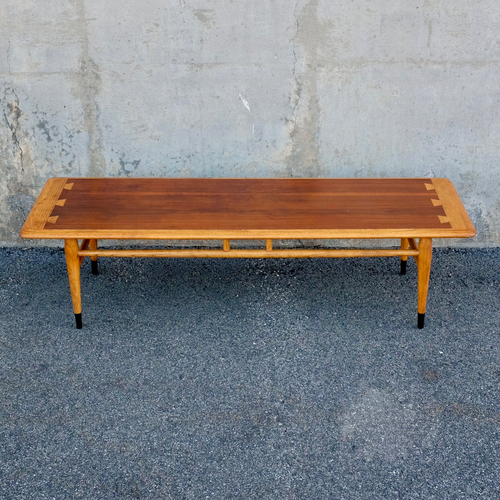 Mid Century Modern Vintage Lane "Acclaim" Walnut and Ash Coffee Table ...