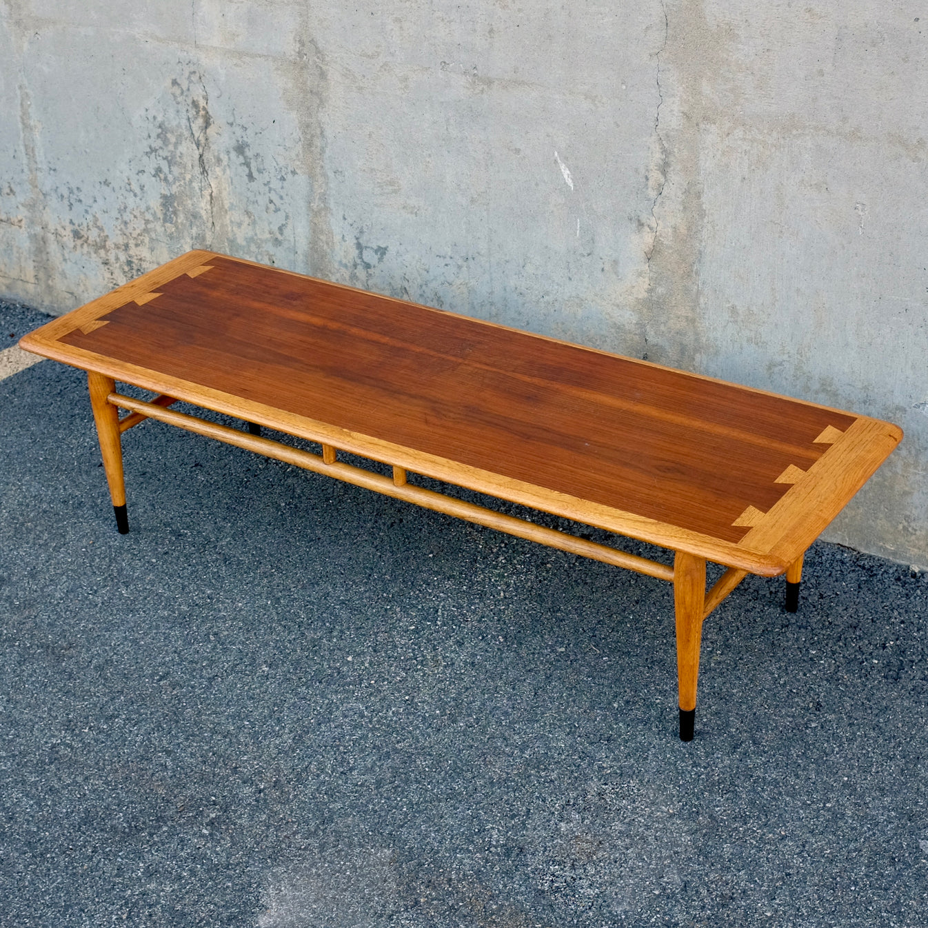 Mid Century Modern Vintage Lane "Acclaim" Walnut and Ash Coffee Table ...