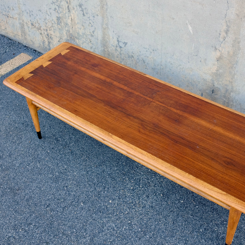 Mid Century Modern Vintage Lane "Acclaim" Walnut and Ash Coffee Table ...