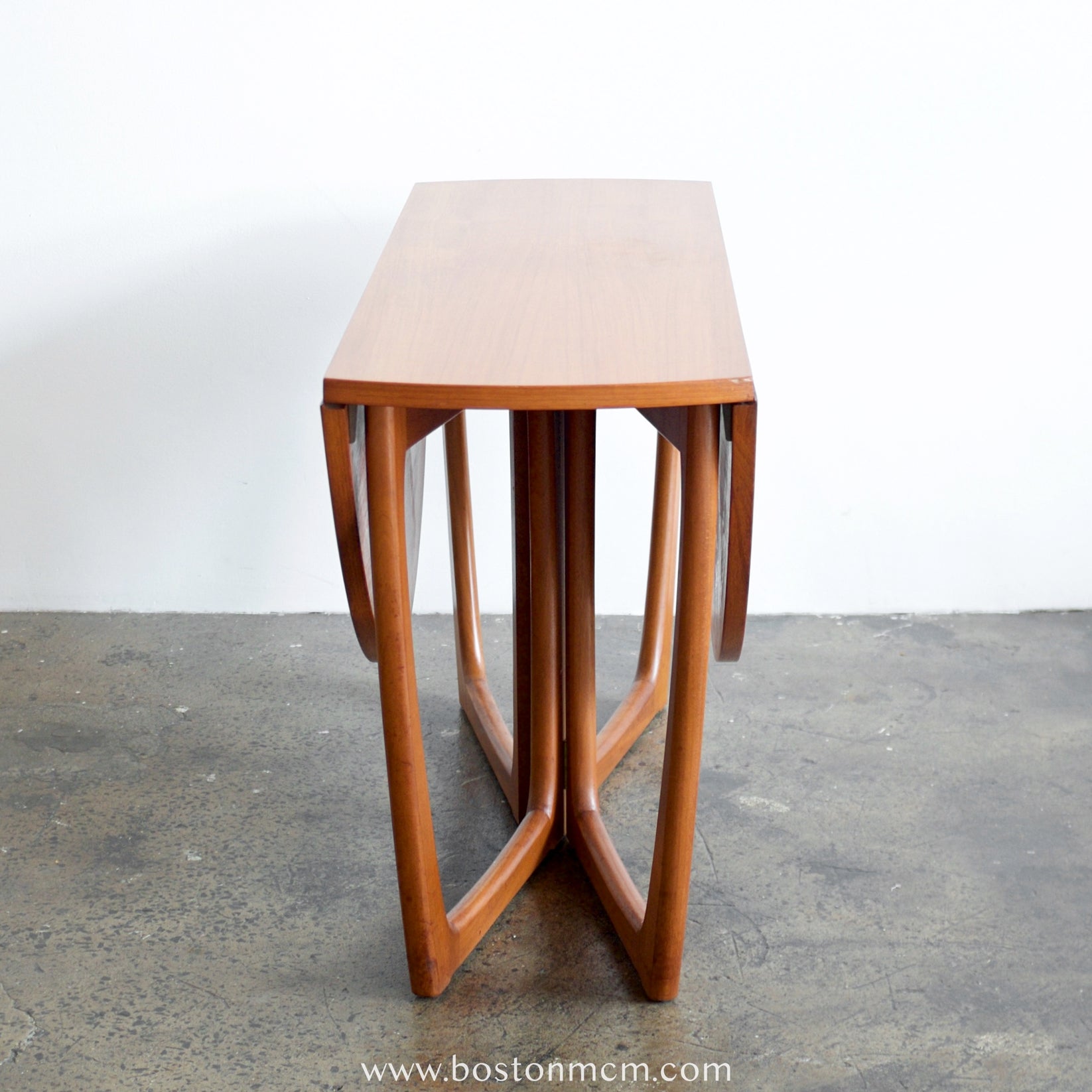 Vintage Mid Century Modern Beithcraft Teak Drop-Leaf Table – Boston Mid ...